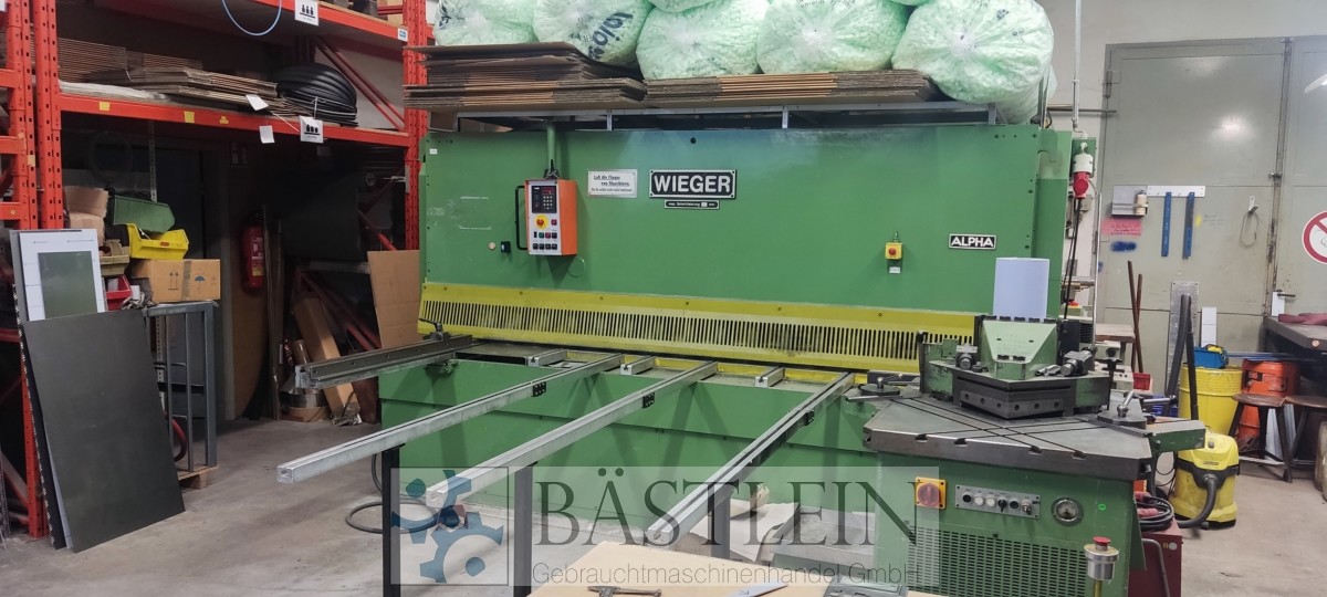 Plate Shear - Hydraulic, WIEGER ALPHA 10/25 - Bästlein ...