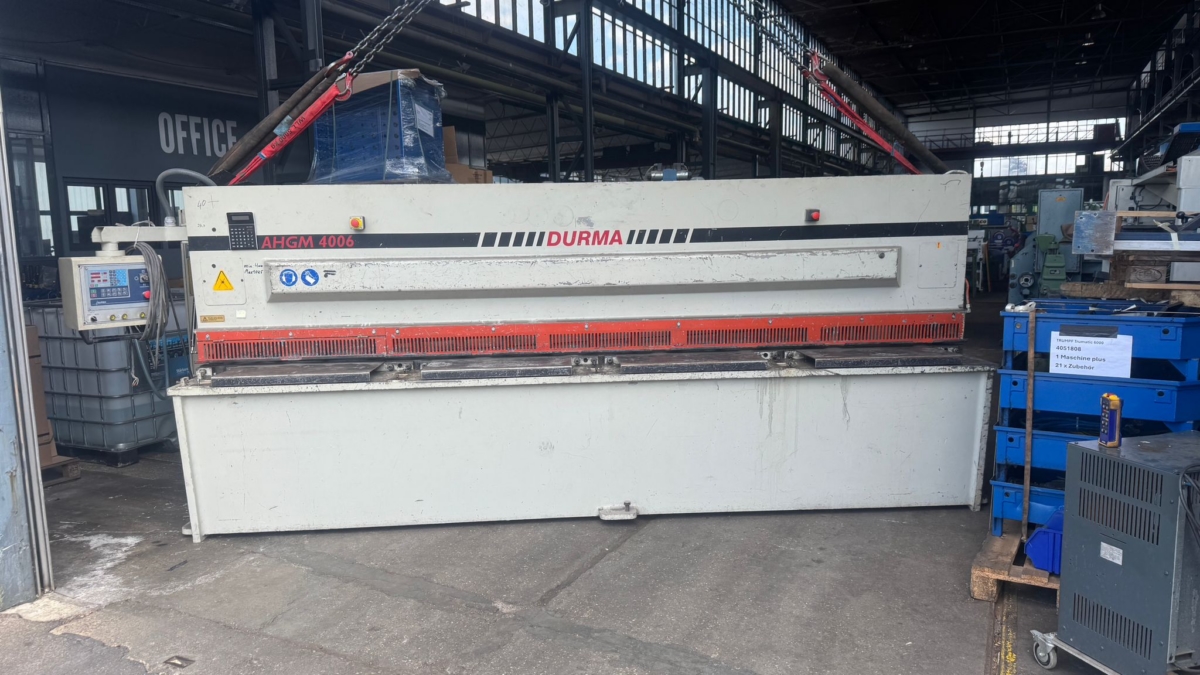 Plate Shear - Hydraulic, DURMA AHGM 4006 - Bästlein Gebrauchtmaschinen GmbH